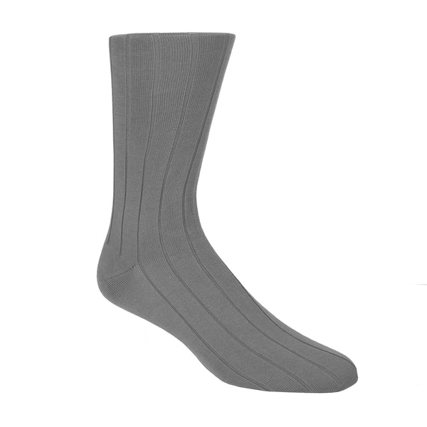 Men's Socks | Mid Calf Extra Soft Silver Sock | Haspel